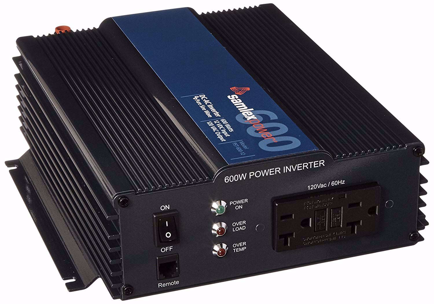 Alldogs Offroad Coop. Samlex PST-600-12 Pure Sine Wave Inverter, 600 Watt