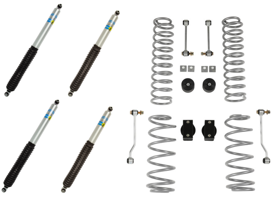 Alldogs Offroad Coop. Alldogs Offroad Complete Lift Kit w/ Bilstein 5100's for JL Jeep Wrangler 4Dr